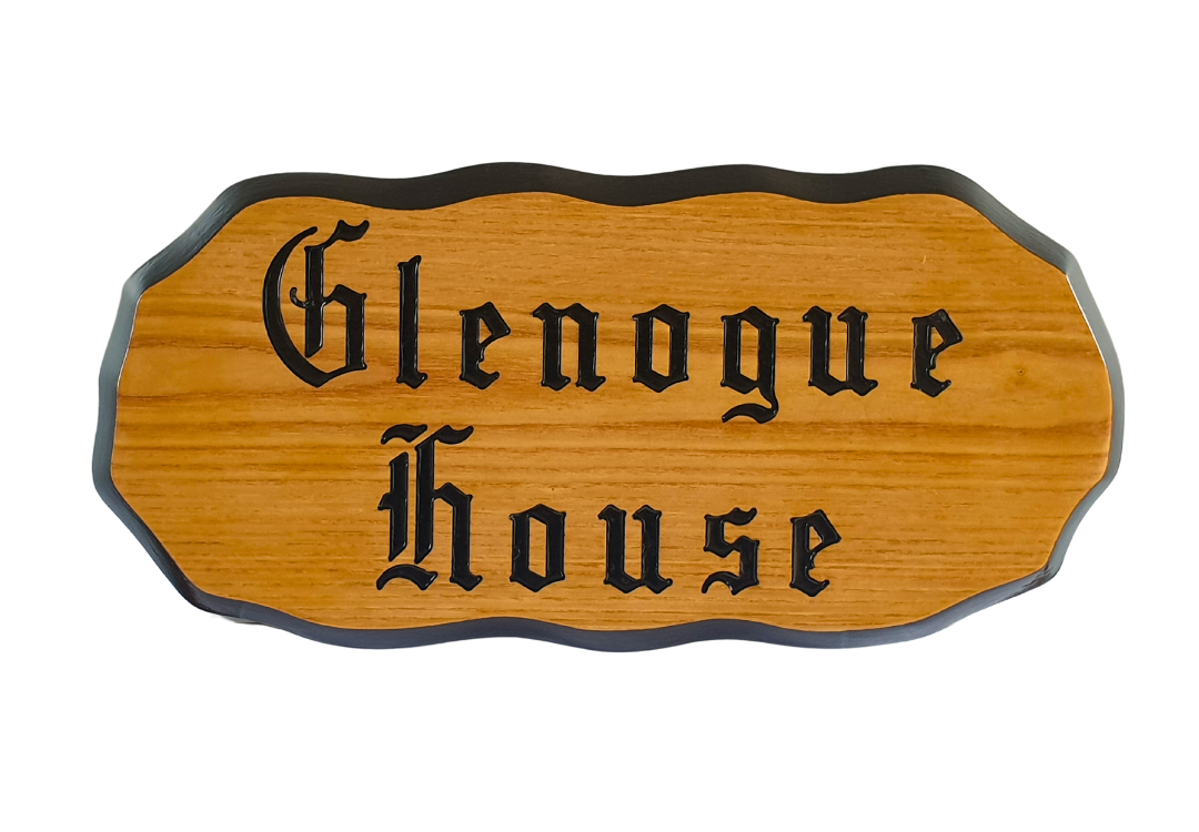 Home / Products / A3L Oak House Sign - Custom House Signs