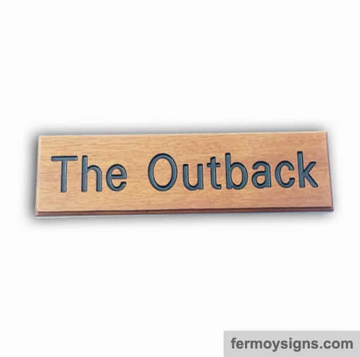 AH5 Teak House Sign - Wooden House Name Signs from €44,50 EUR