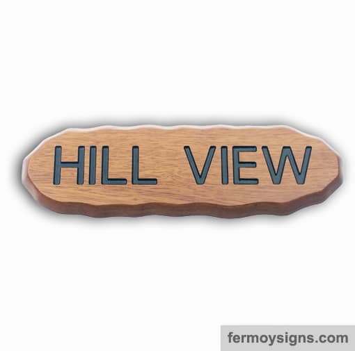 AH7 Teak - Wooden House Name from €75,00 EUR