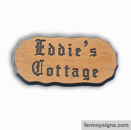 A3L Oak House Sign - Custom House Signs from €85,00 EUR